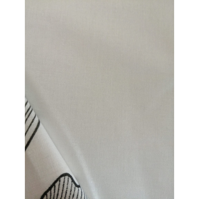 Blanc uni coton oeko tex